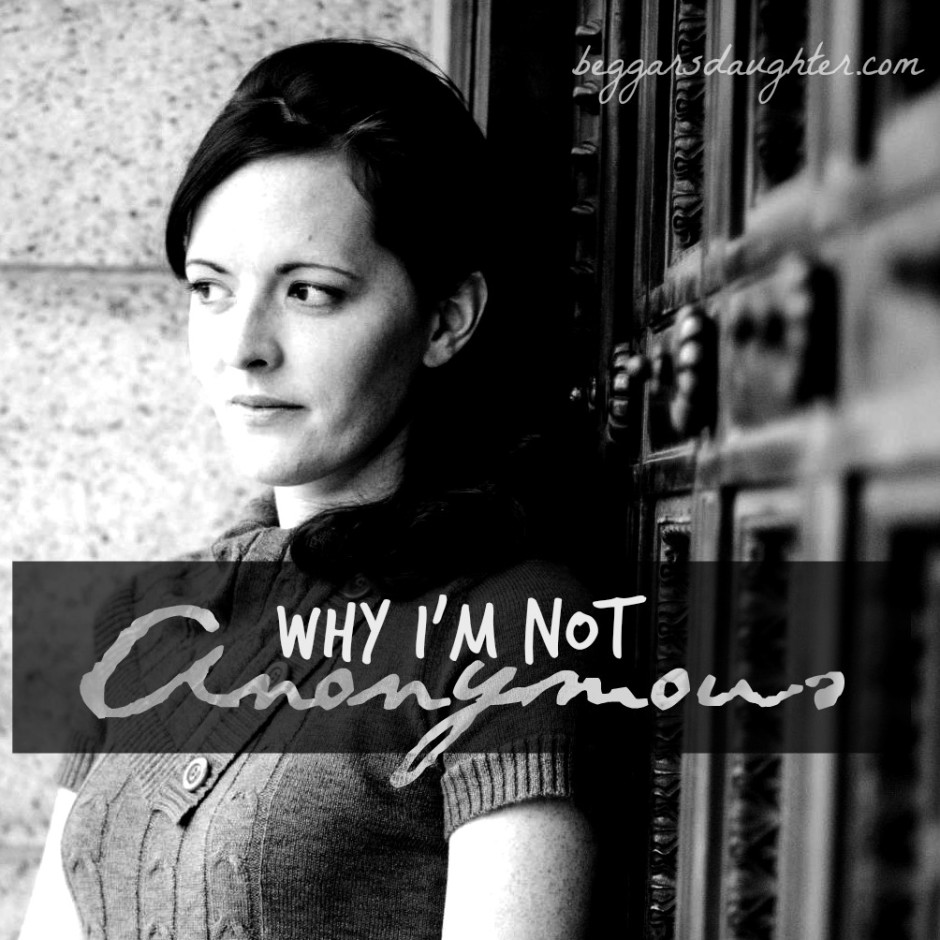 Why I'm Not Anonymous